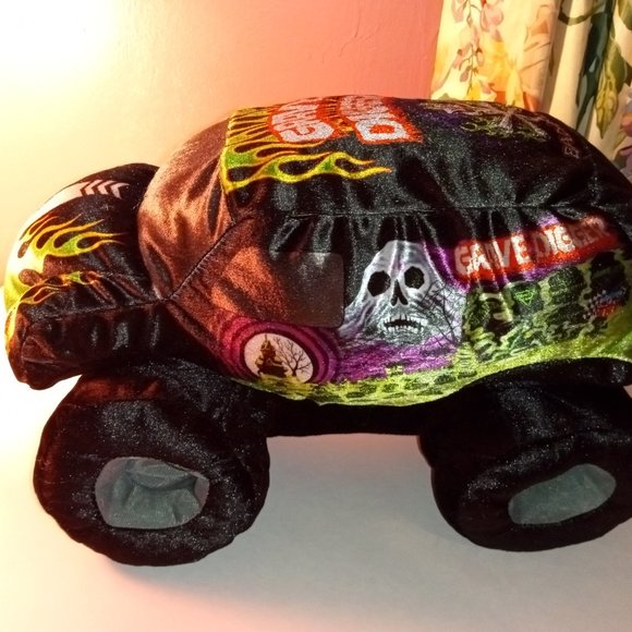 MONSTER JAM PLUSH | Toys | Monster Jam Grave Digger Plush 3 Truck Soft ...